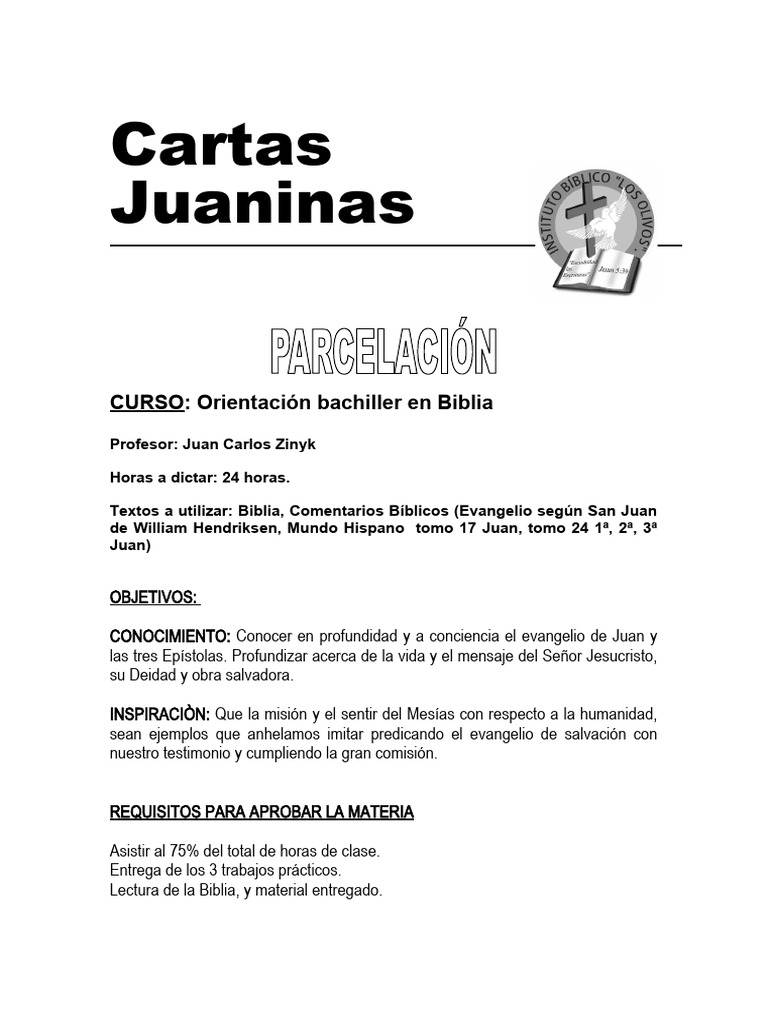 Parcelacion - Epìstolas Juaninas | PDF