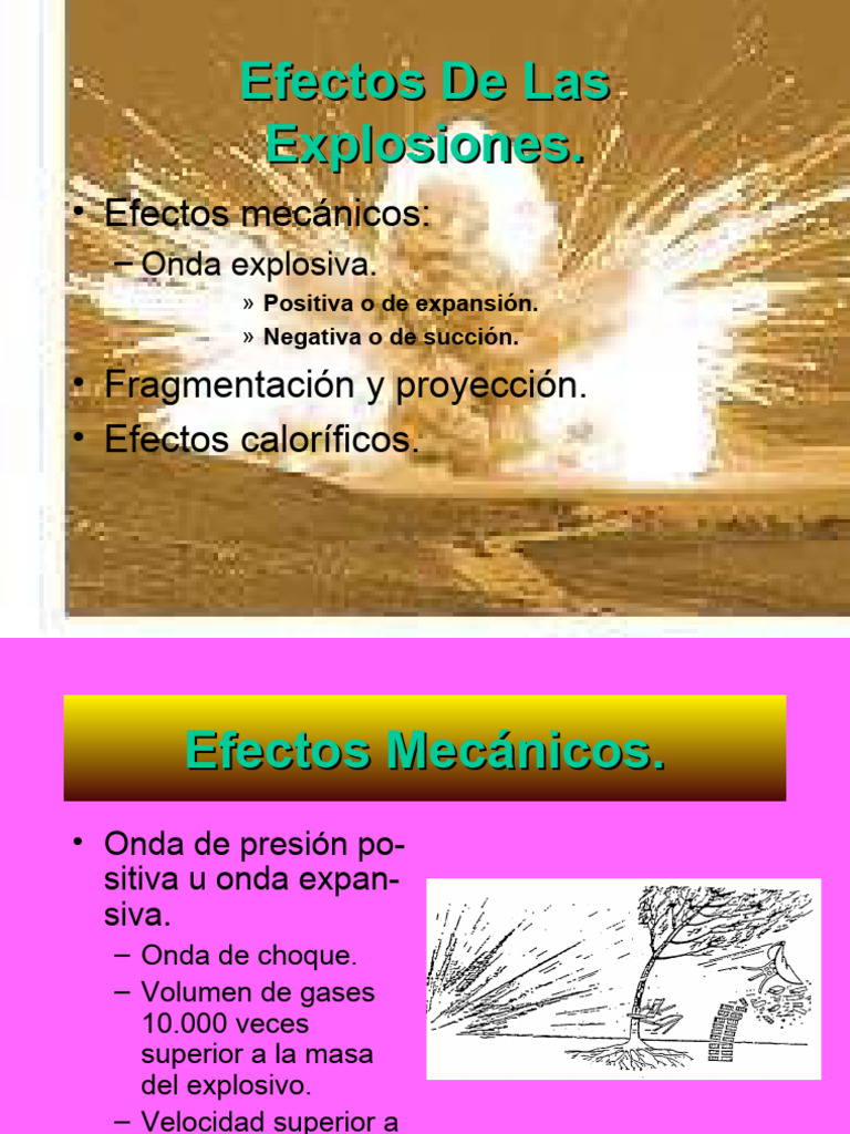 Efectos de Las Explosiones | PDF
