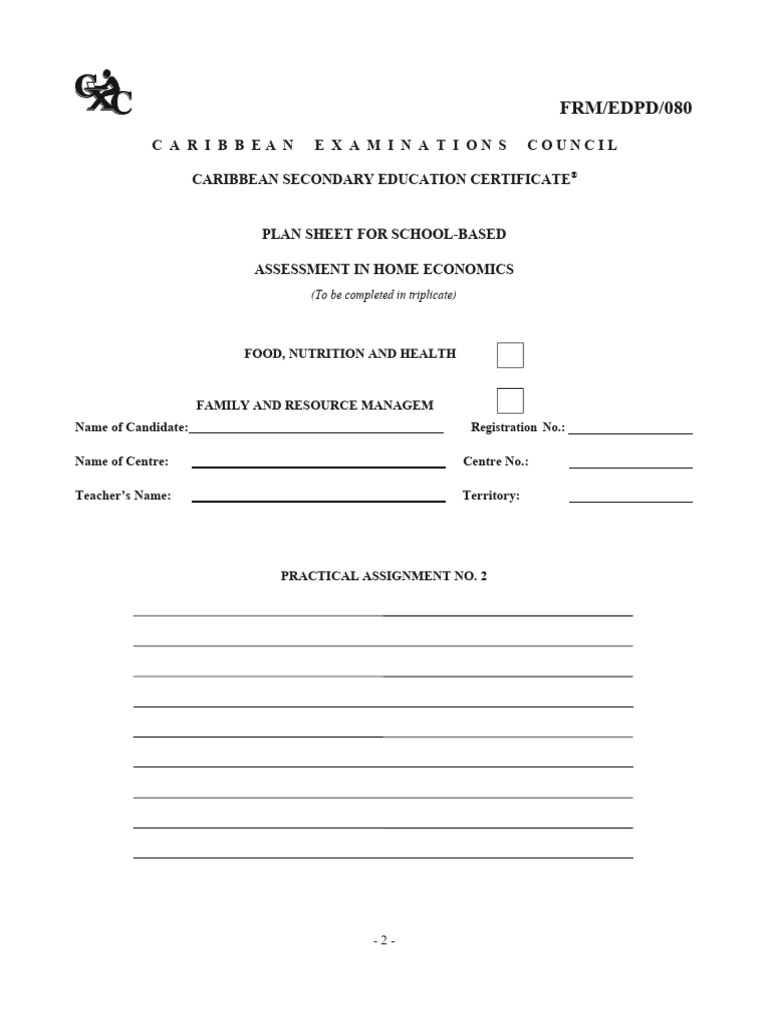 CSECPlan Sheet | PDF