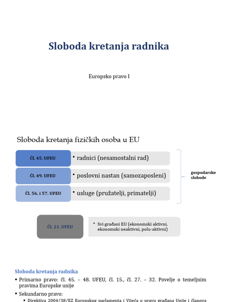 sloboda kretanja radnika | PDF