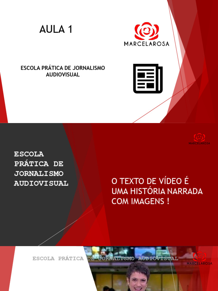 Slides AULA 1 | PDF | Entrevista | Jornalismo