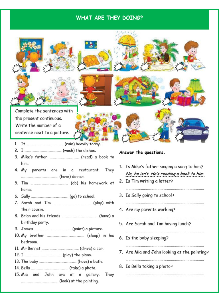 Present Continuous Pdf