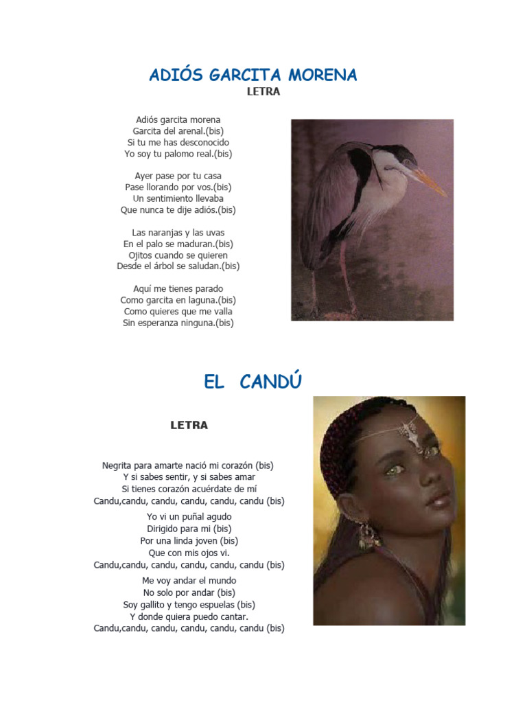 CANCIONES FOLKLORICAS H | PDF