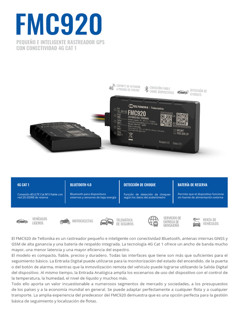 FMC920_Datasheet_V2.1._ESindd (1) fINAL | PDF | Bluetooth | Sistema de ...