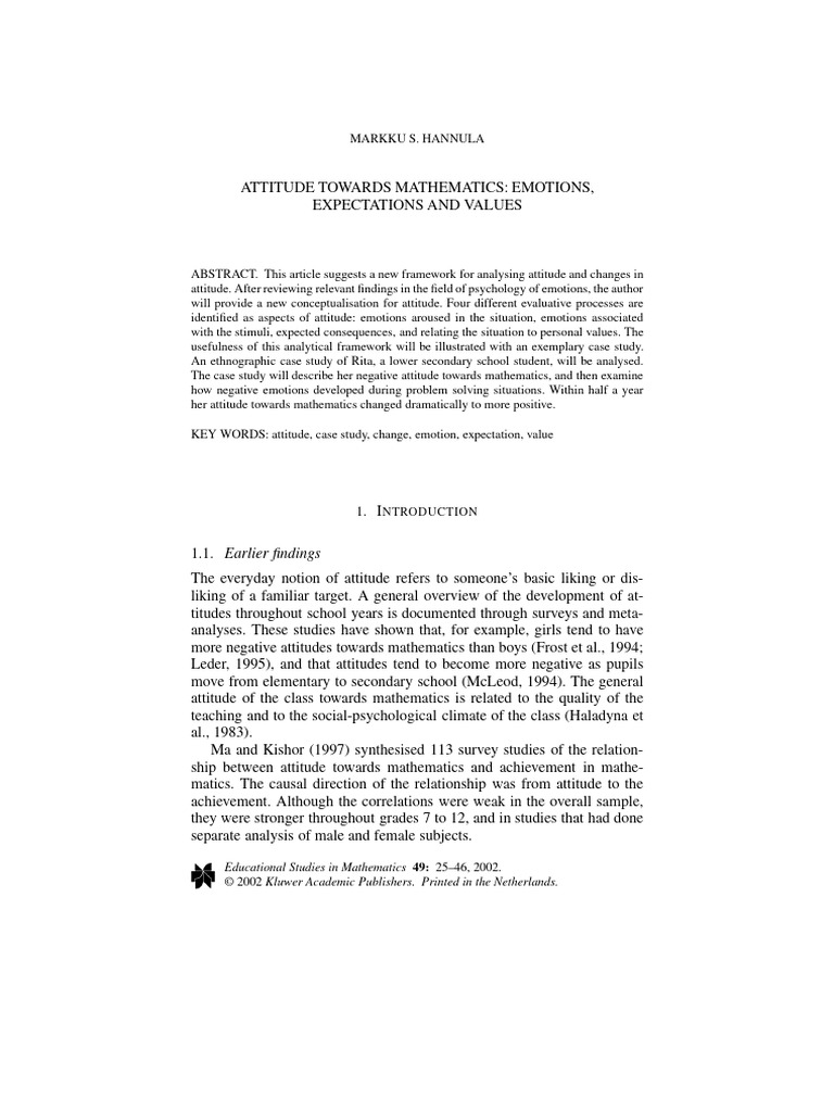Hannula 2002 | PDF