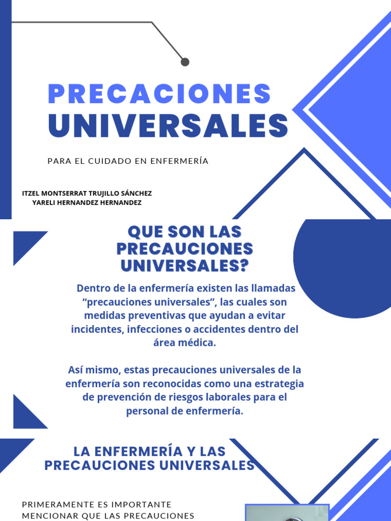 Precauciones Universales en Enfermería | PDF