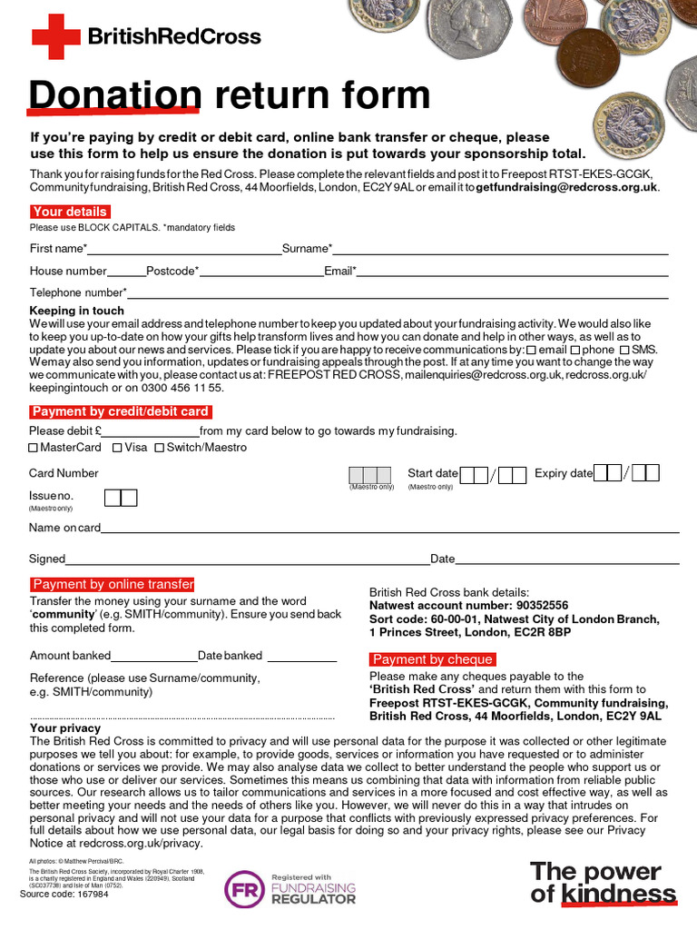 Donation Return Form 2020 | PDF