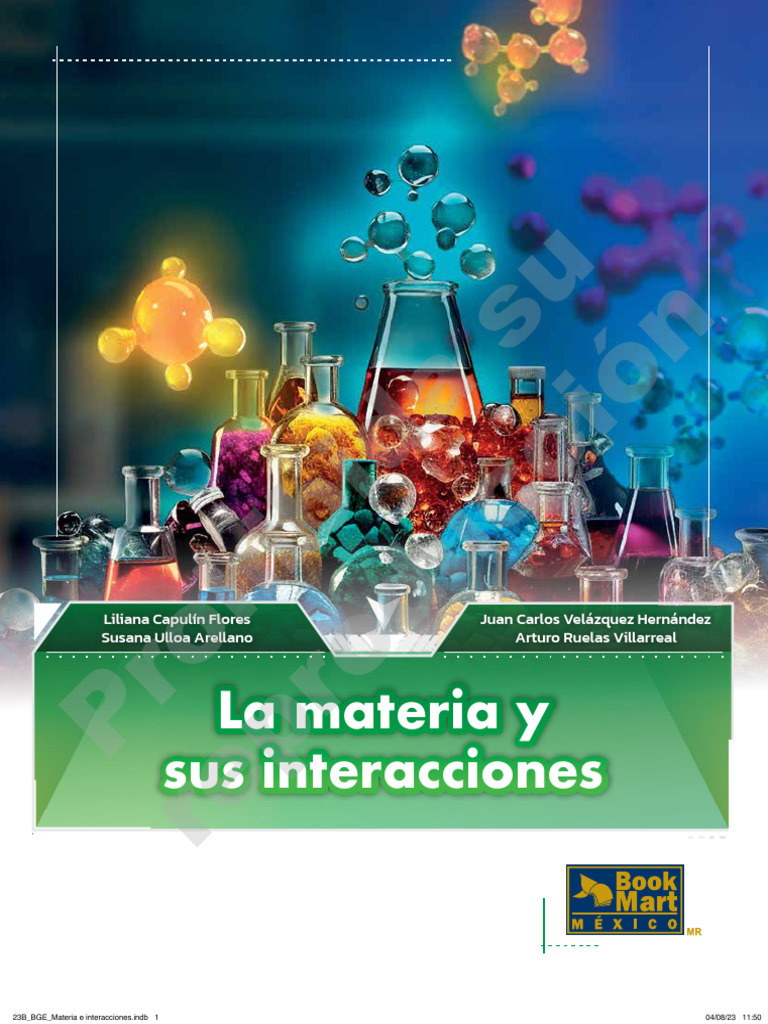 Primer Semestre - Bgo - La Materia y Sus Interacciones - Book Mart | PDF | Moléculas | Importar