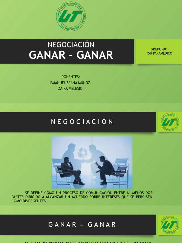 Negociación Ganar Ganar | PDF