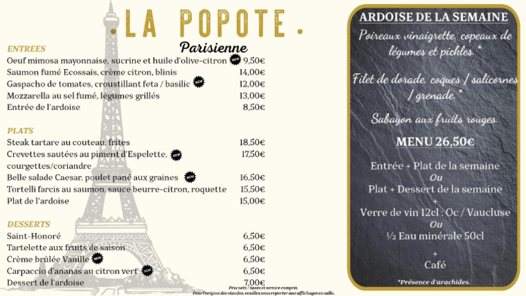 Popote Menu Du 29 Mai 2 Juin 2023 | PDF