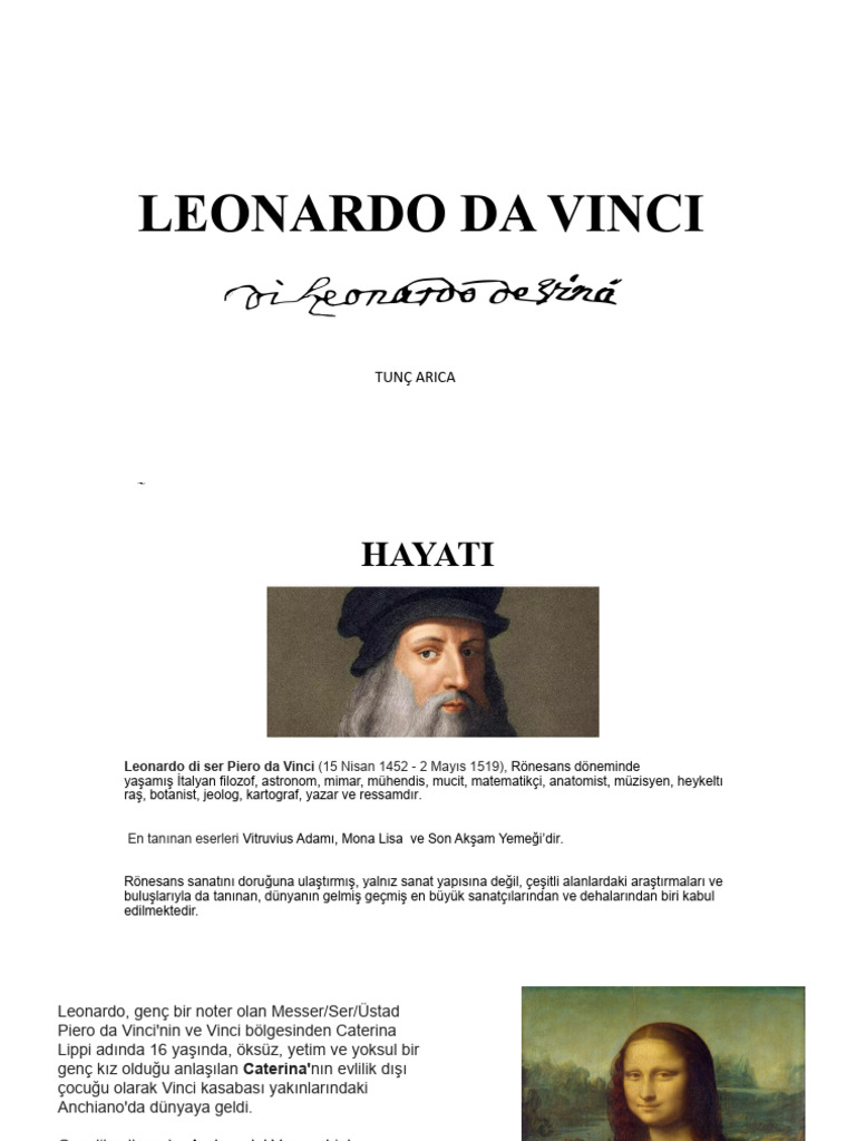 Leonardo Da Vinci | PDF