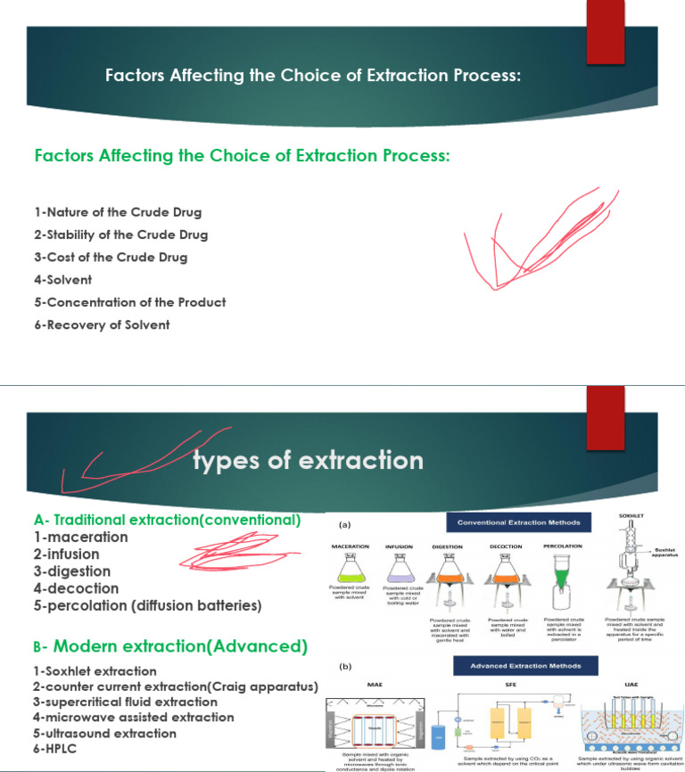 Extraction Process Selection Guide | PDF
