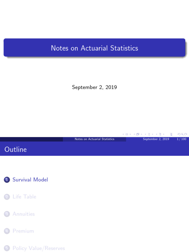 Actuarial | PDF