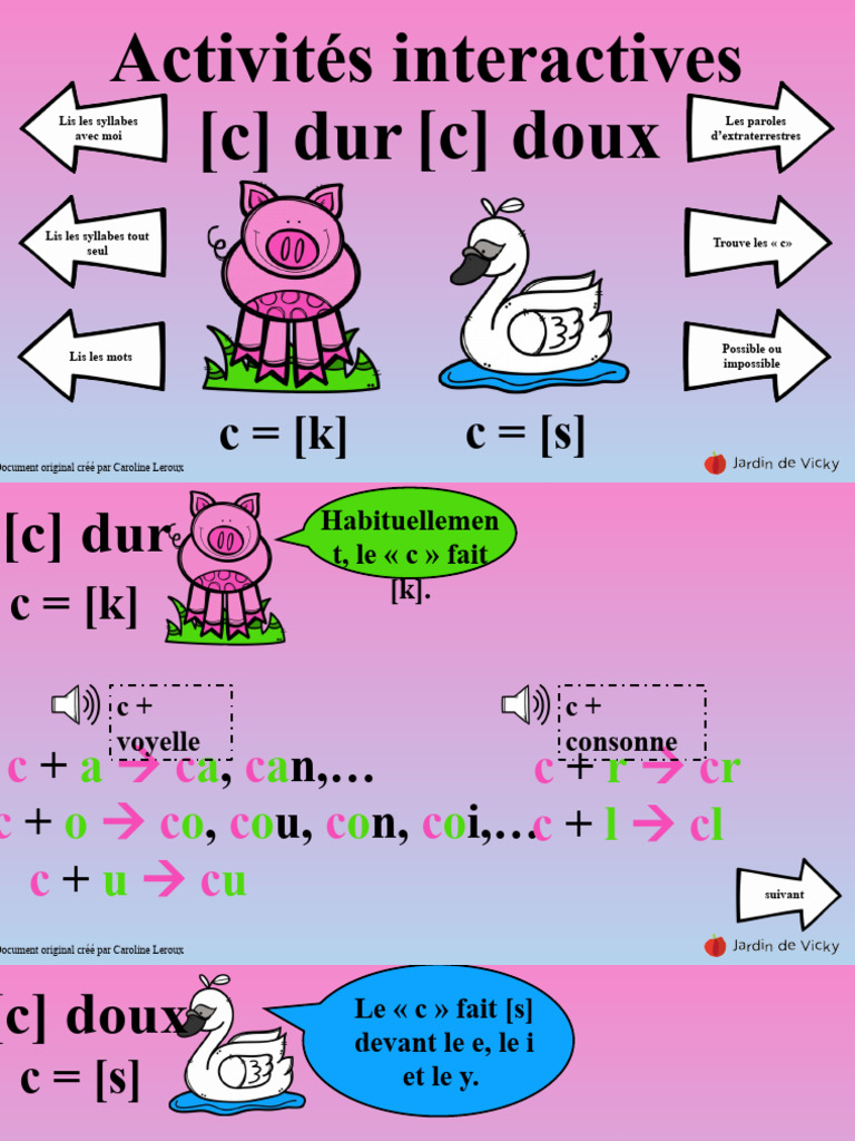 [c Dur] [c Doux] Fusion Et Activités Interactives | PDF