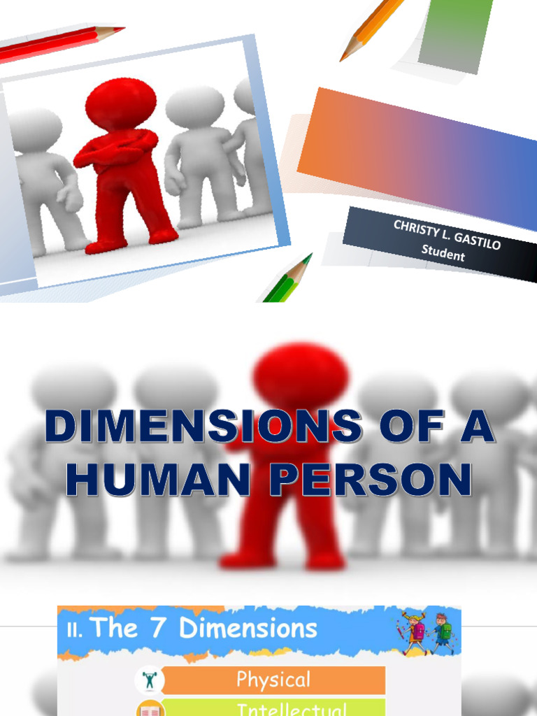 Dimensions of A Human Person | PDF