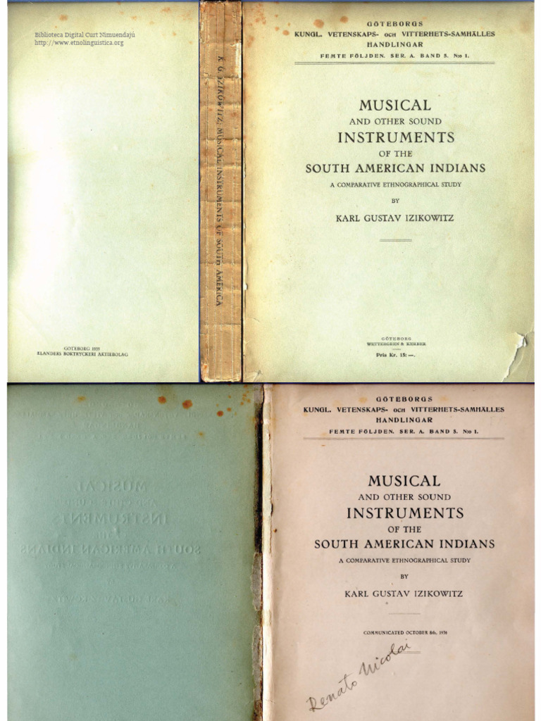 Izikowitz 1935 MusicalSInstrSAIndiansOCR | PDF | Musical Instruments ...