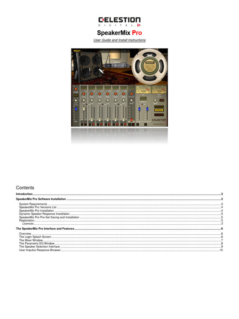 Celestion Userguide | PDF