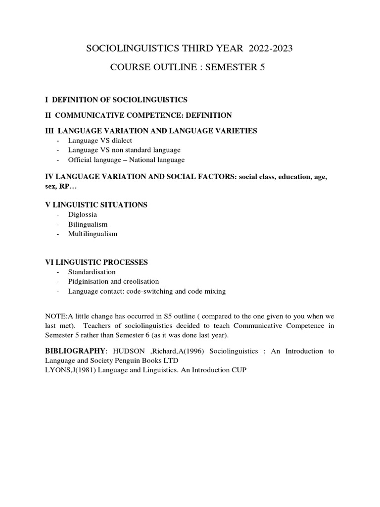 Sociolinguistics 2023 Programme | PDF