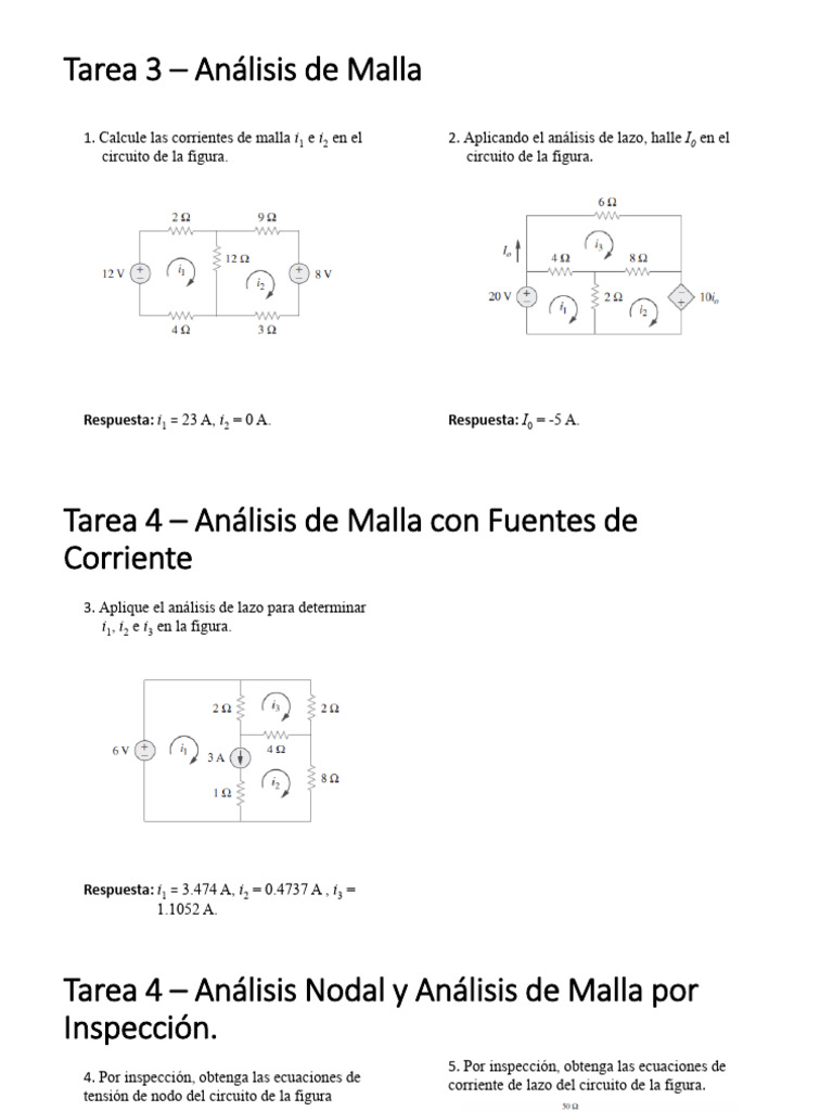 Tareas 3 y 4 - Análisis Malla y de Inspección | PDF