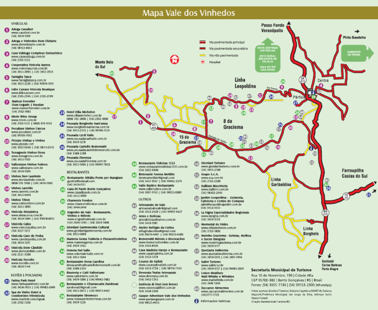 Mapa Vale Dos Vinhedos | PDF