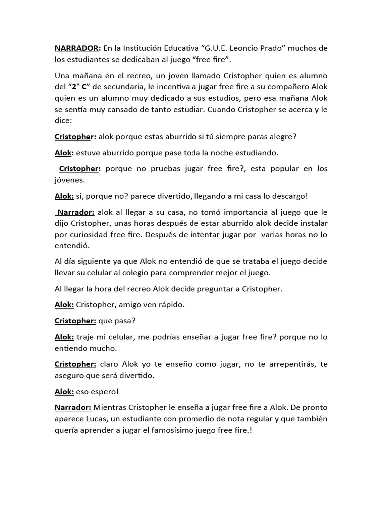 Primer Guion 2C | PDF