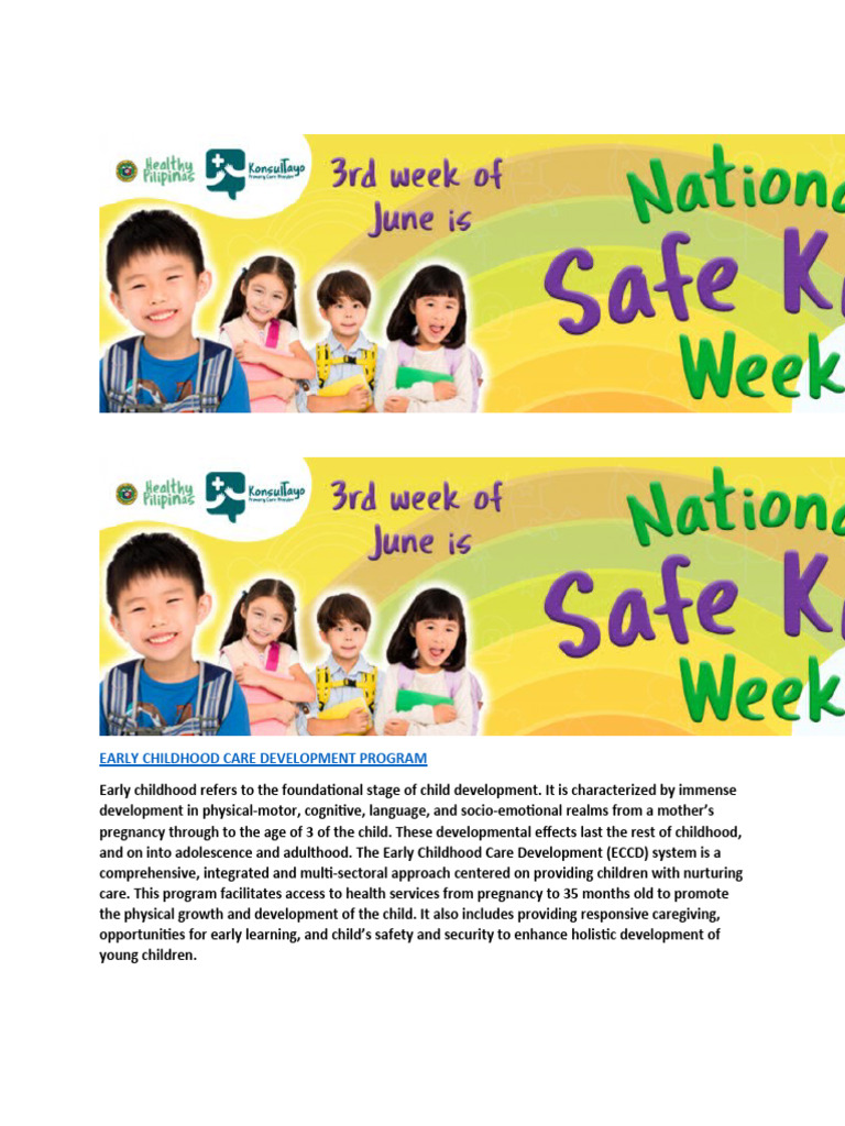 Early Childhood Care Development Program | PDF