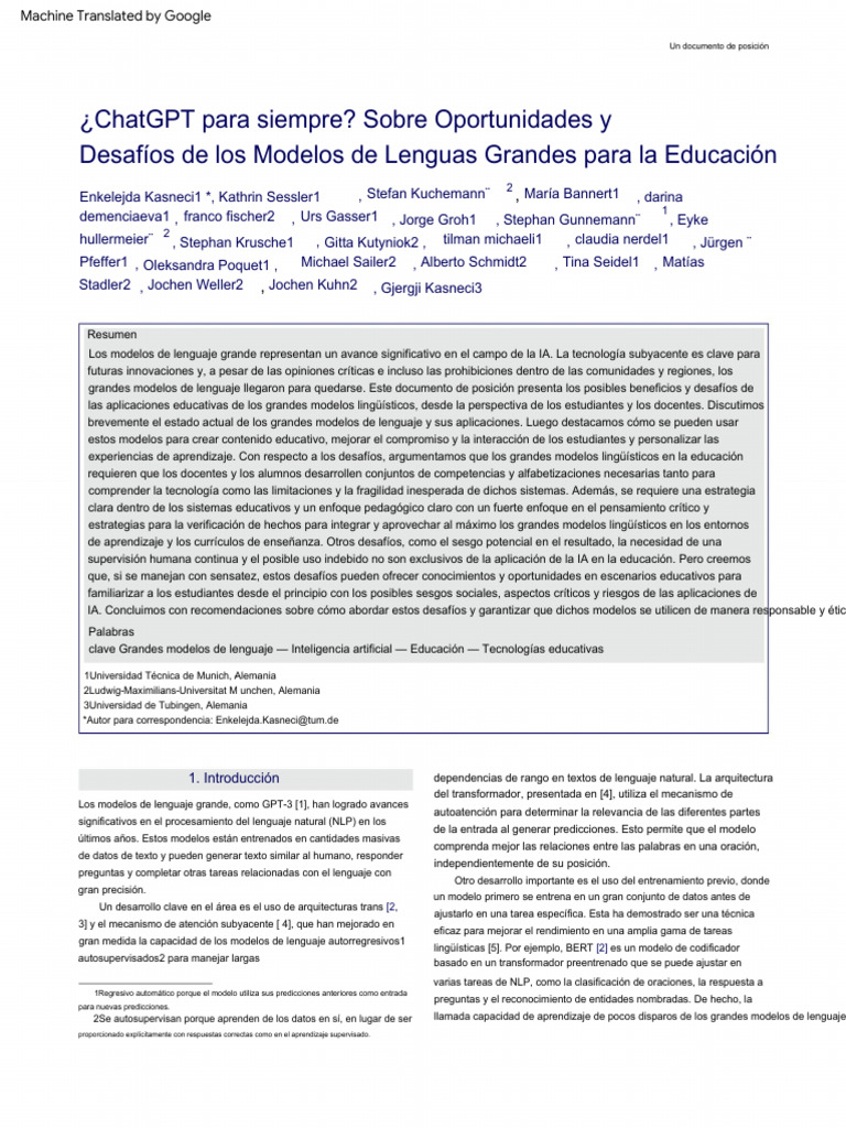 ChatGPT - For - Good - Esp | PDF