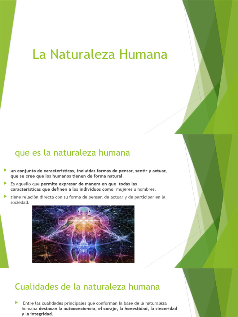 Características de la Naturaleza Humana | PDF | La naturaleza humana ...