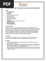 Overt Behaviour Scale: Challenging Behaviours How To Use This Scale ...