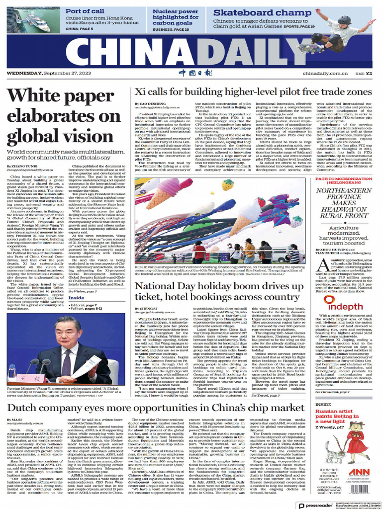 China Daily 27-09-23 | PDF