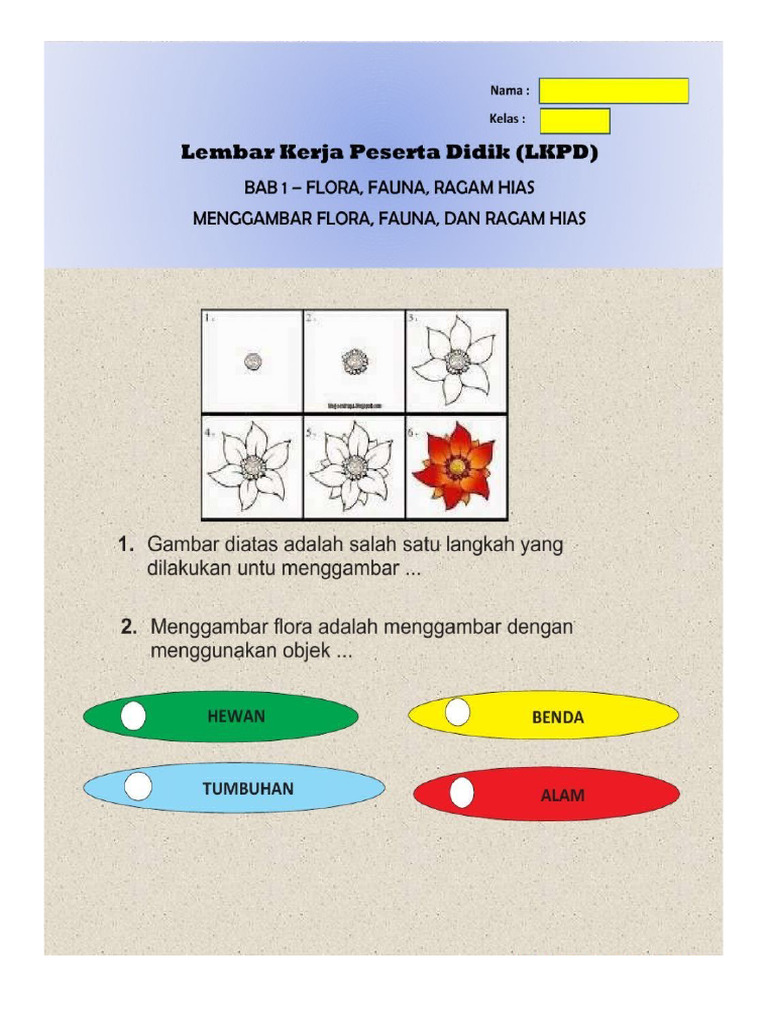 LKPD SBK Kelas 7 Bab 1 | PDF