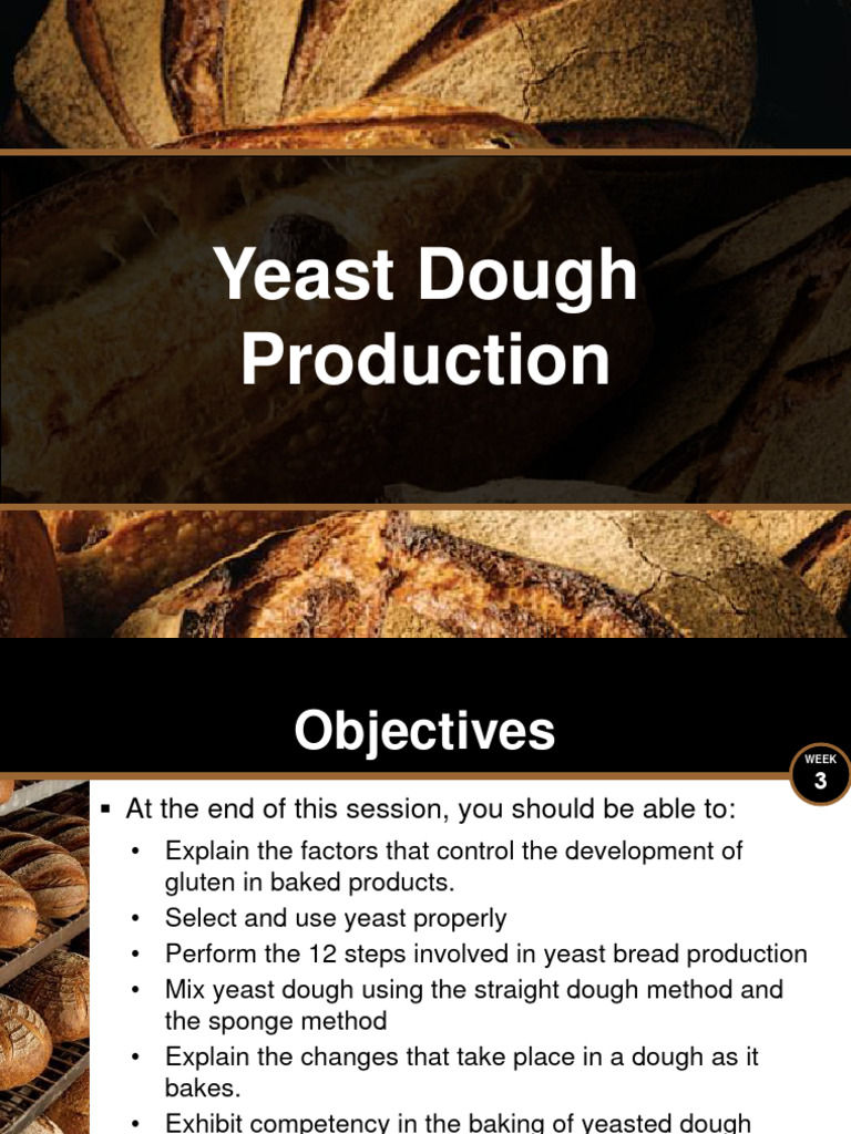 Week 3 - Yeast Dough Production | PDF