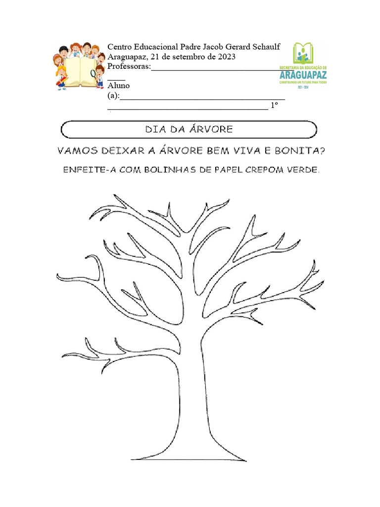 Atividade Dia Da Árvore | PDF