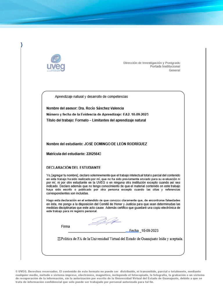 José_De León_ANyDC_EA2 (1) | PDF | Aprendizaje | Información