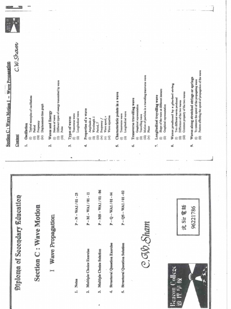Chp3 Wavemotion (CWS) | PDF