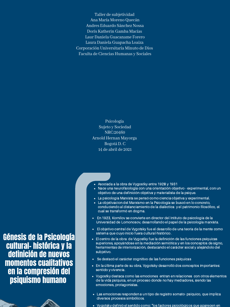 Presentacion - Subjetividad | PDF