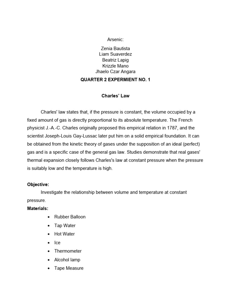 Lab Report Chemistry | PDF