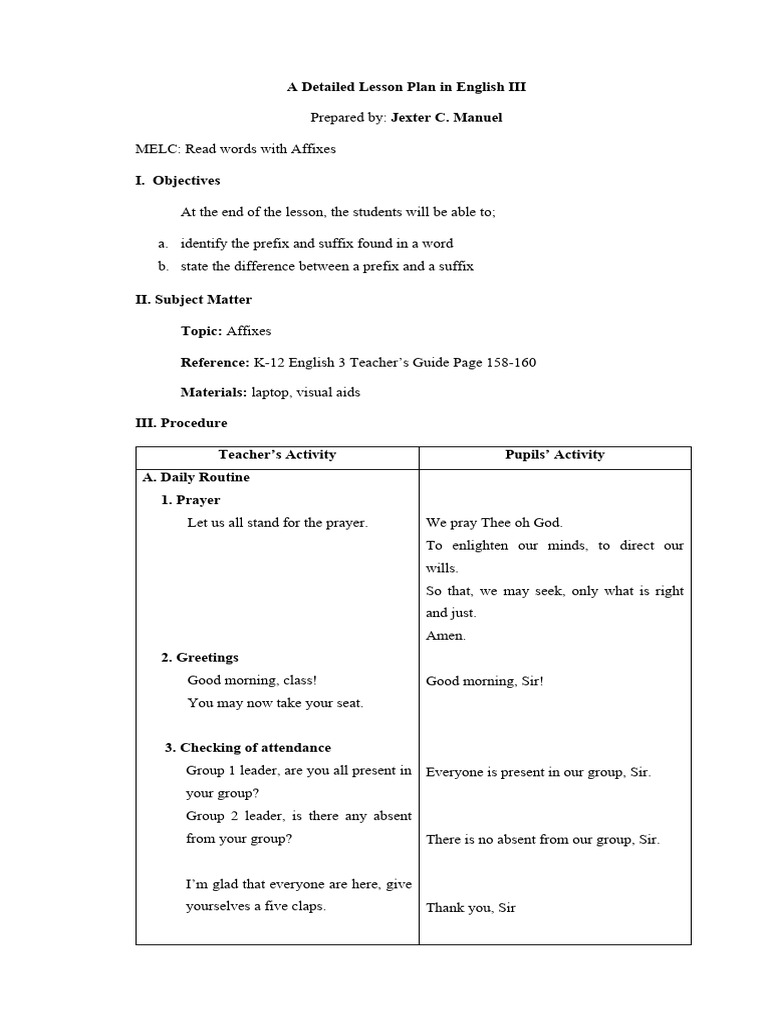 Affix Demo Final | PDF | Foreign Language Studies