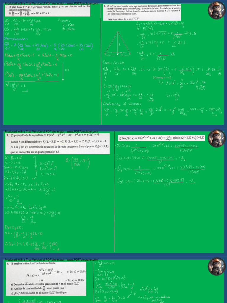 PC2 Calculo Multivariable 22 1 | PDF