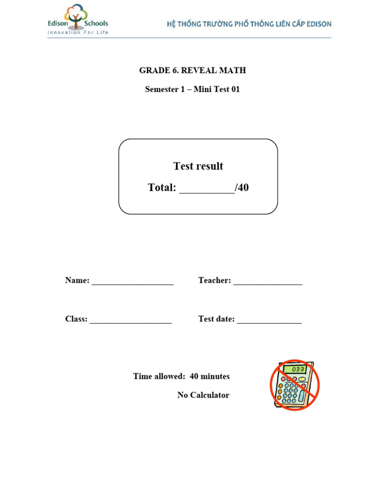 G6 Mini Test 01 Pdf