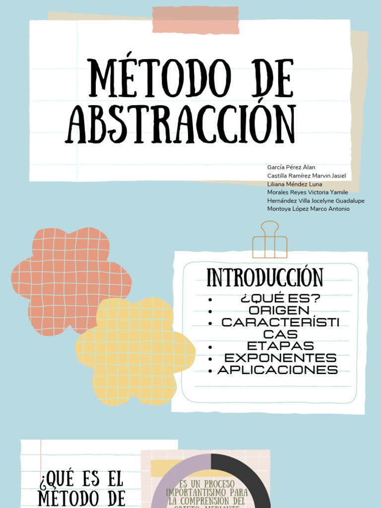 Método de Abstracción | PDF | Ciencia y matemáticas