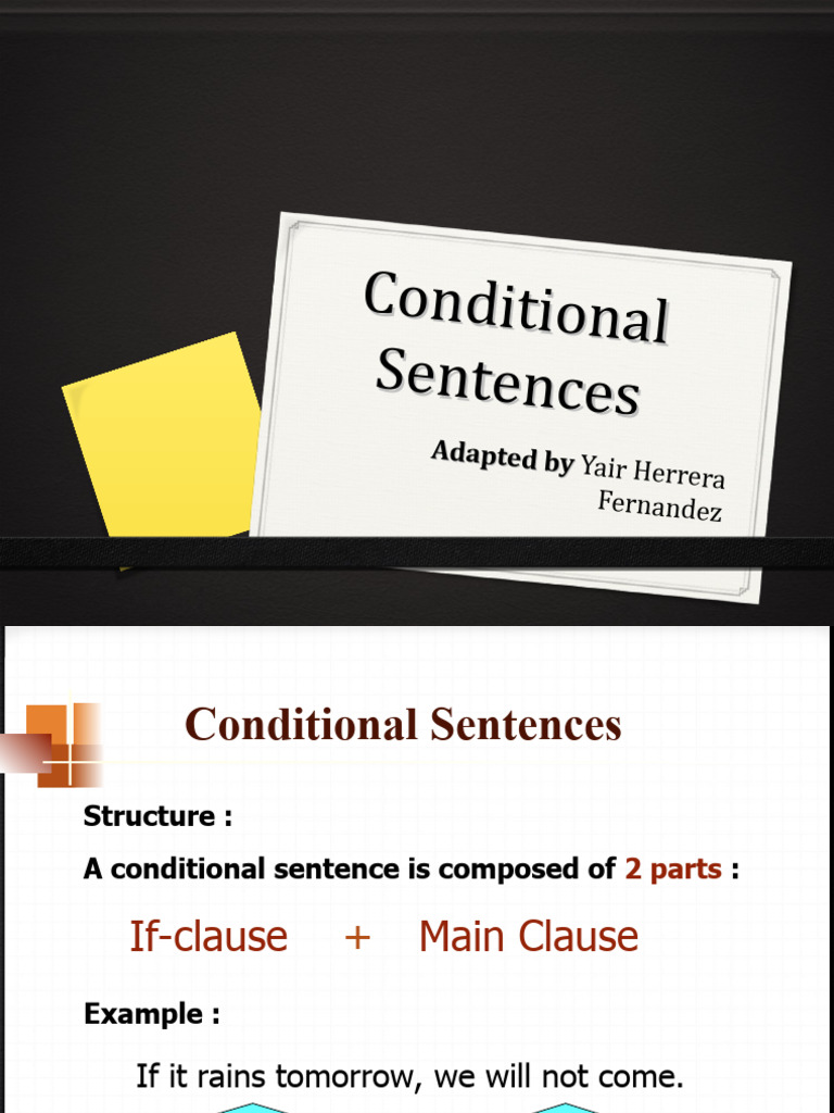 Conditionals | PDF | Grammatical Tense | Human Communication