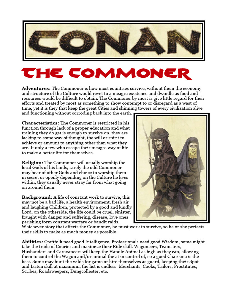 Commoner NPC Class | PDF