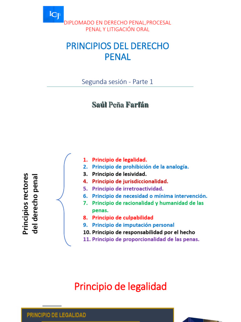 Principios Derecho Penal Spf Ppt En Pdf Pdf
