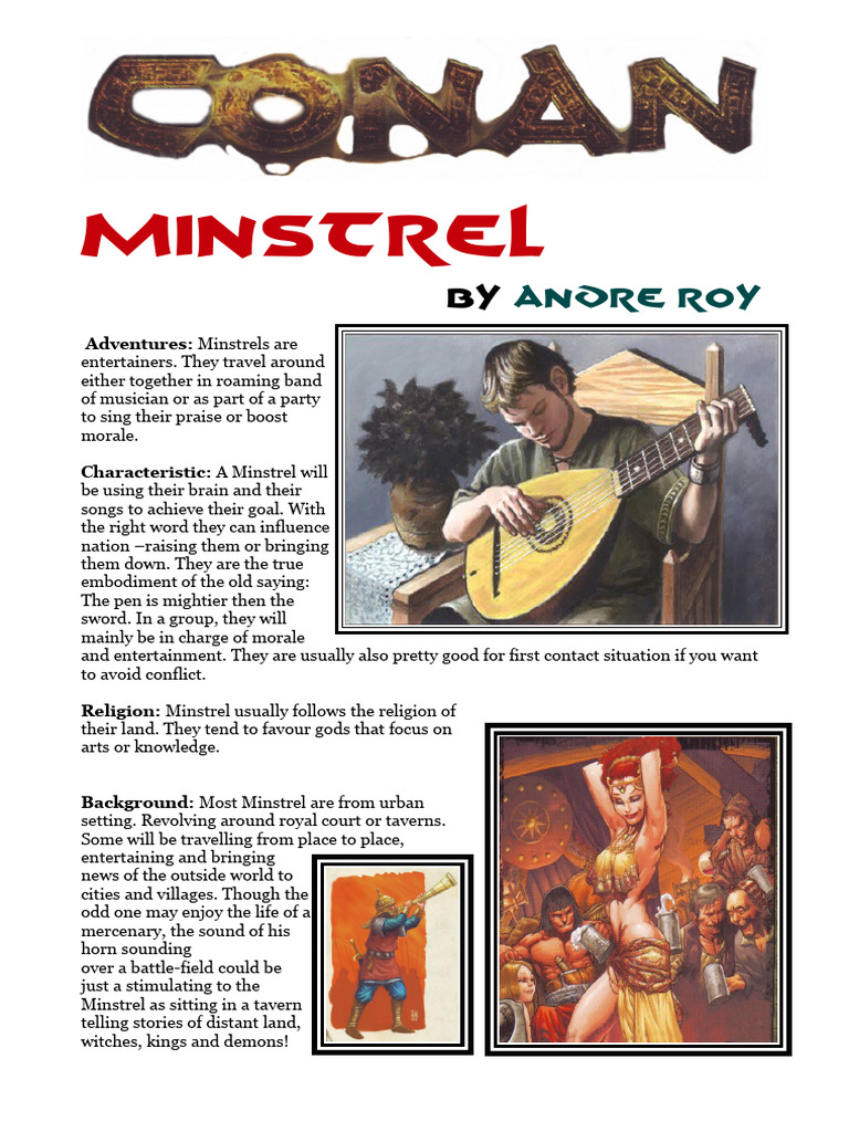Minstrel Character Class | PDF