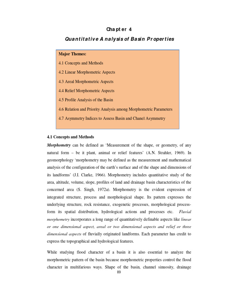 Morphometry Analysis Pdf