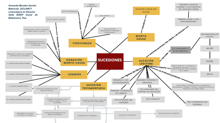 Mapa Mental de Sucesiones | PDF | Obras intelectuales | Fuentes