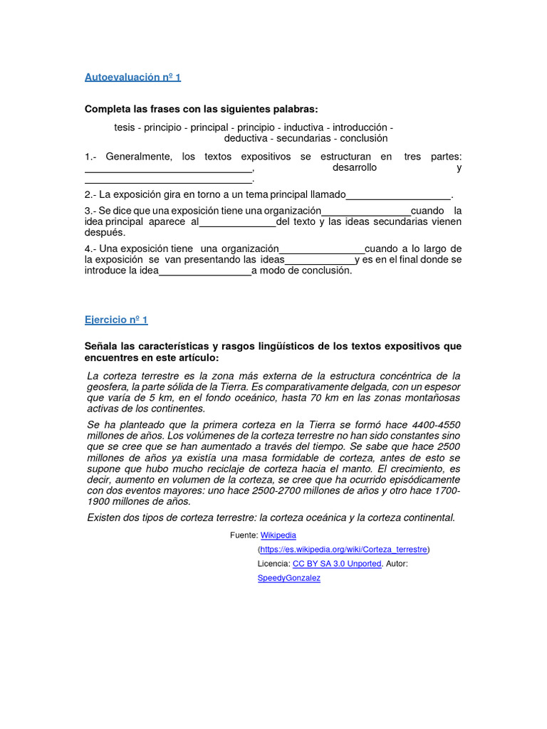 Propuestos Tema 4 Las Exposiciones | PDF