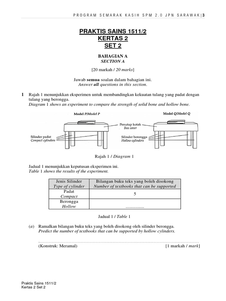 Jpn Sarawak Kssm Sk 2 0 Sains K2 Set2 Pdf