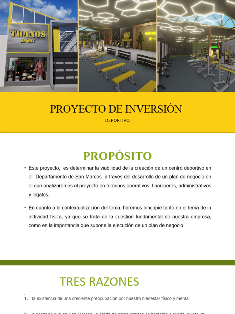 PROYECTO GYM PRESENTACION | PDF